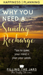My Favorite 3-Part Simple Sunday Reset Routine | Filling the Jars