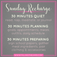My Favorite 3-Part Simple Sunday Reset Routine | Filling the Jars