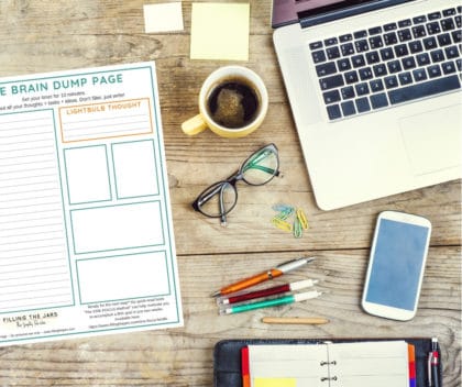 The Brain Dump -- An Overthinker’s Secret Weapon | Filling the Jars