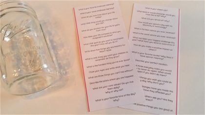 30 Printable Journal Jar Prompts to Inspire Reflection | Filling the Jars
