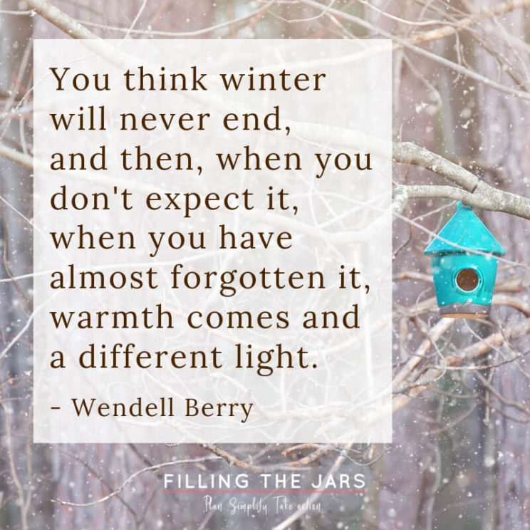 35 Beautiful Last Day of Winter Quotes | Filling the Jars