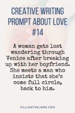 25 Creative Writing Prompts About Love | Filling the Jars
