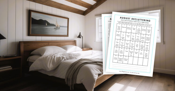 August Declutter Calendar: Simple Daily Organizing To End Summer Strong ...
